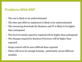 ERP Implementation Failure with example of Hershey and HP | PPT