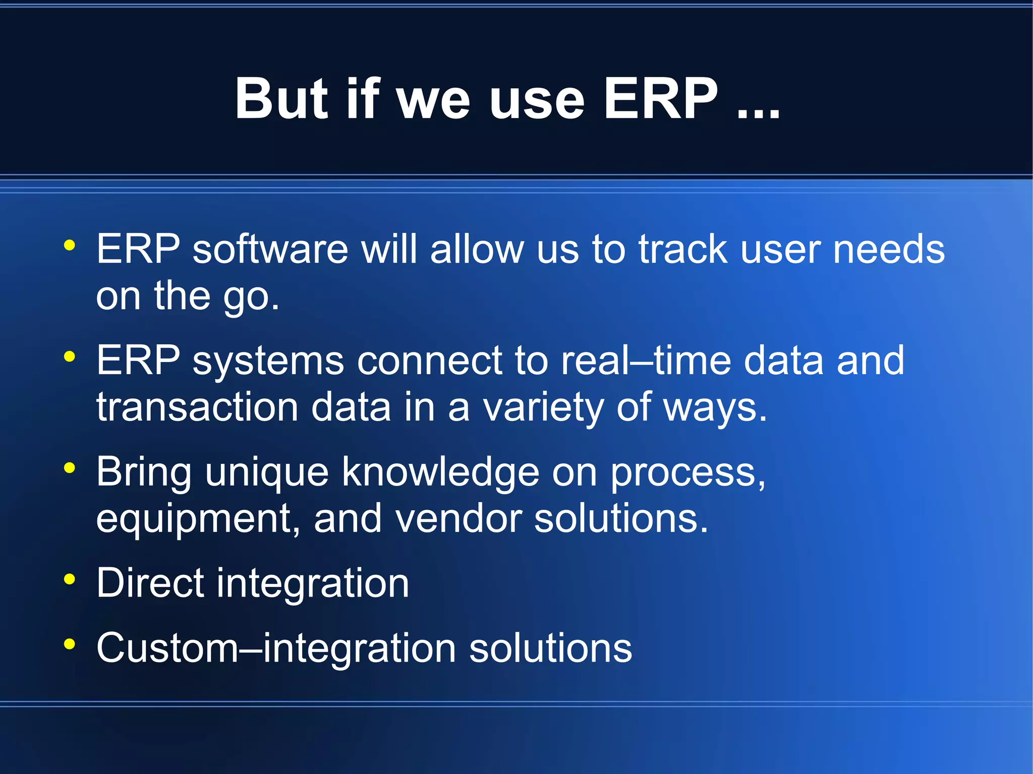 ERP-Case Study- Changes before and after implementing ERP in a company ...