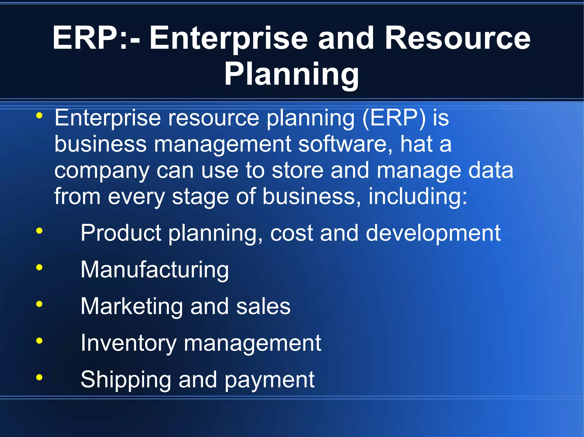 ERP-Case Study- Changes before and after implementing ERP in a company | PPT