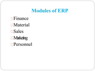 Erp final ppt priyansh kesarwani | PPT