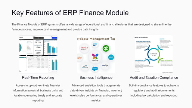 ERP Finance Module | PDF | Business Accounting & Finance | Business