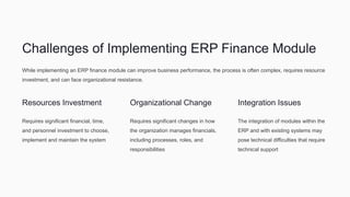 ERP Finance Module | PDF