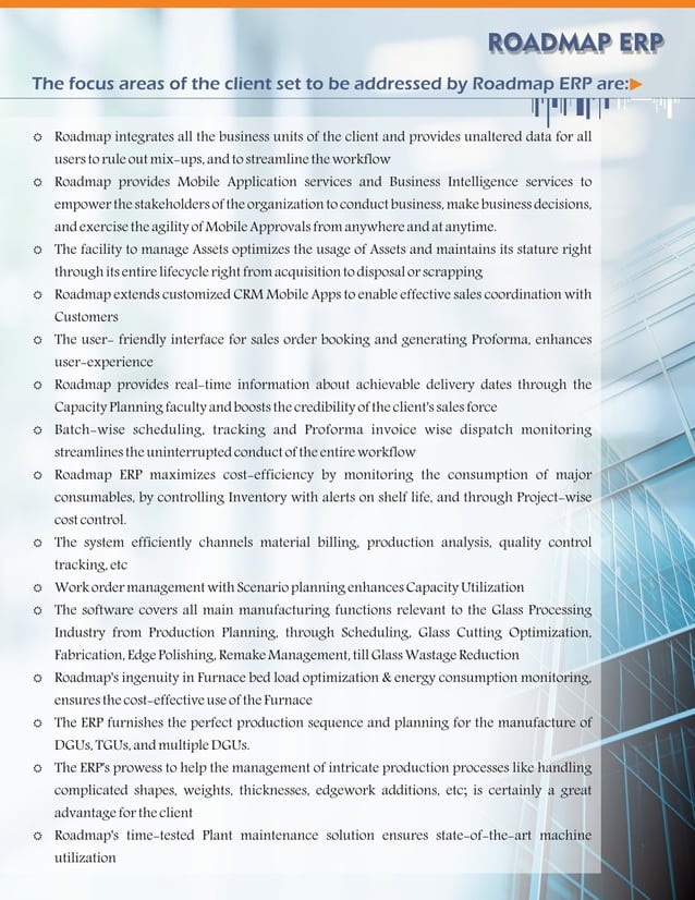 A Study of ERP Software for Glass Industries| Glass processing ...