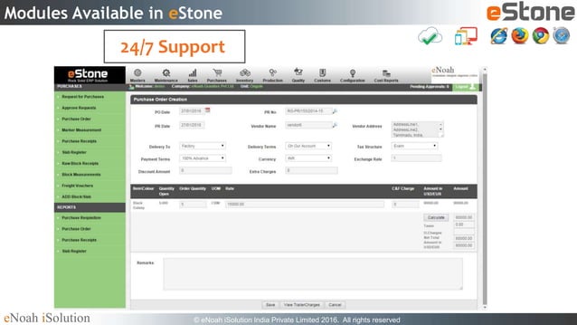 ERP for Granite & Marble Industry - Stone ERP Solutions, Granite ERP | PPT