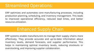 Benefits of ERP in the Manufacturing Industry | PPT