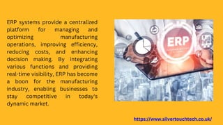 Benefits of ERP in the Manufacturing Industry | PPT