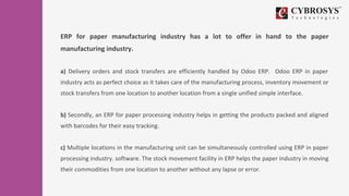 Erp for paper industry | PDF