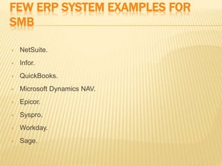 ERP for SMB companies | PPTX