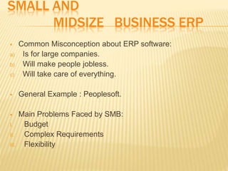 ERP for SMB companies | PPTX