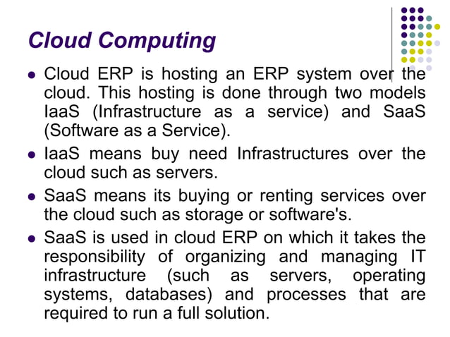 ERP Future Trends.pptx | Cloud Computing | Internet