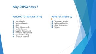 ERP Genesis Digitek | PPT