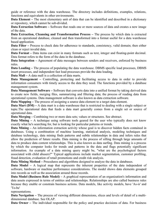 Erp glossary appendixe | PPT