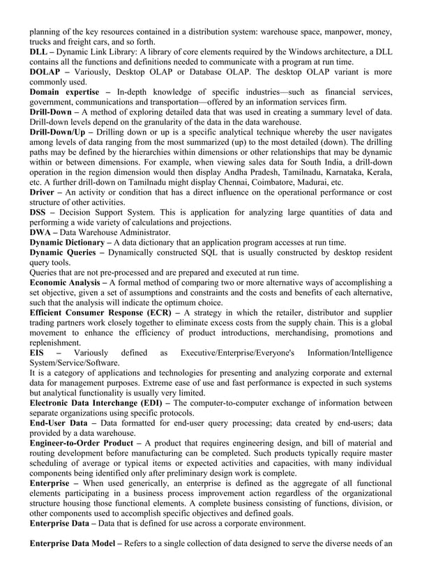 Erp glossary appendixe | PPT