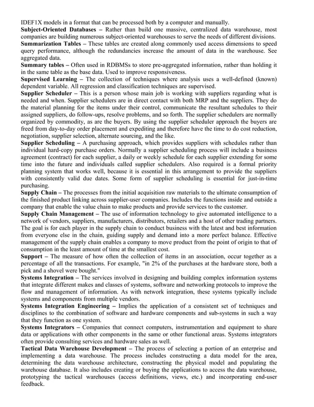 Erp glossary appendixe | PPT