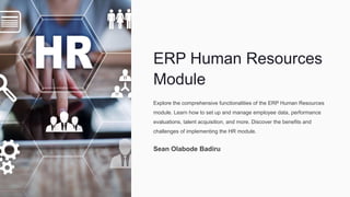 ERP Human Resources Module | PDF