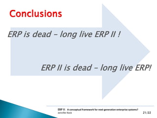 ERP II: A conceptual framework for next-generation enterprise systems ...