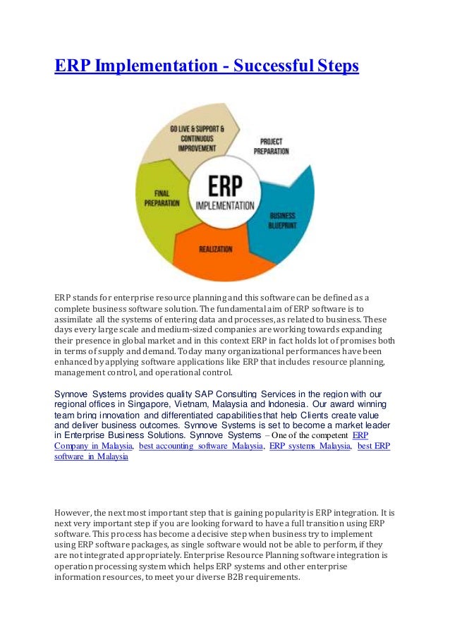 Erp implementation successful steps | PDF