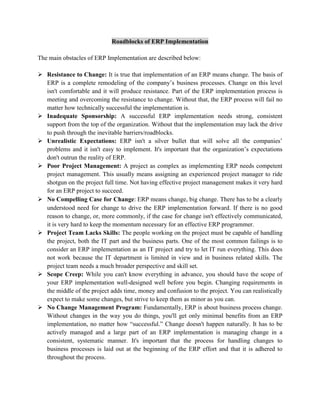 Erp implementation as a project | PDF