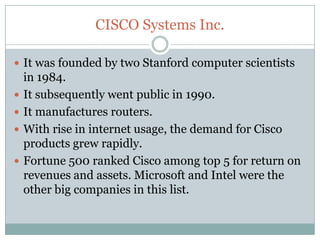 ERP Implementation at Cisco | PPTX