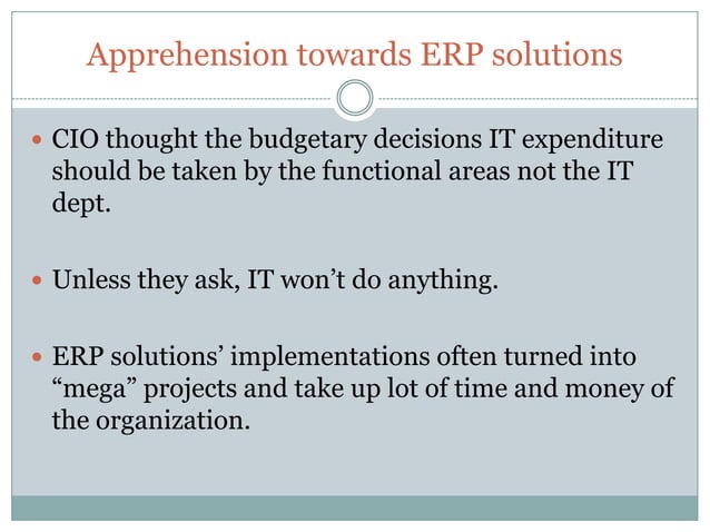 ERP Implementation at Cisco | PPTX | Computing | Technology & Computing