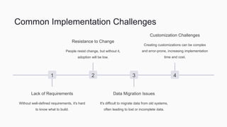 ERP Implementation Challenges and Troubleshooting | PPT
