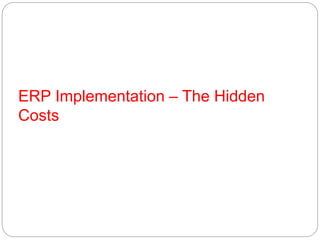 Erp implementation life cycle | PPTX
