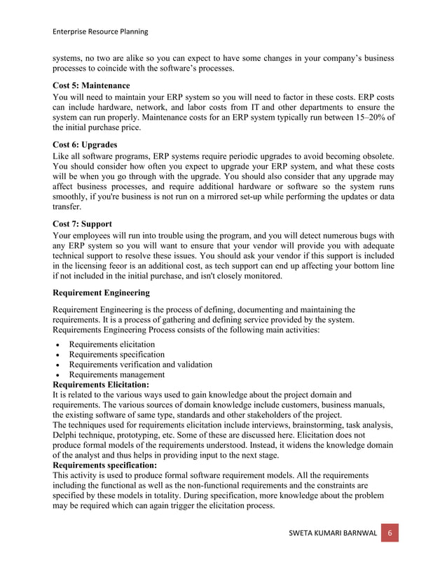 Erp implementation lifecycle | PDF