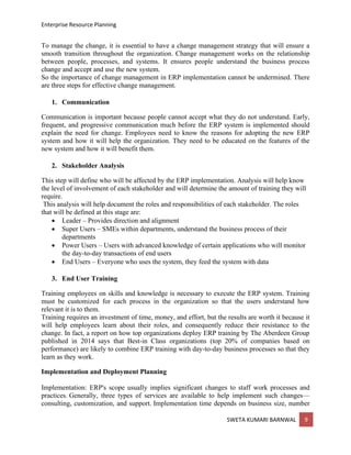 Erp implementation lifecycle | PDF