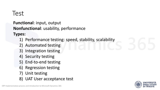 Erp implementation process and introduction to dynamics 365 | PPT