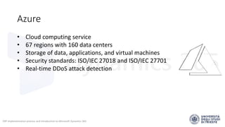 Erp implementation process and introduction to dynamics 365 | PPT