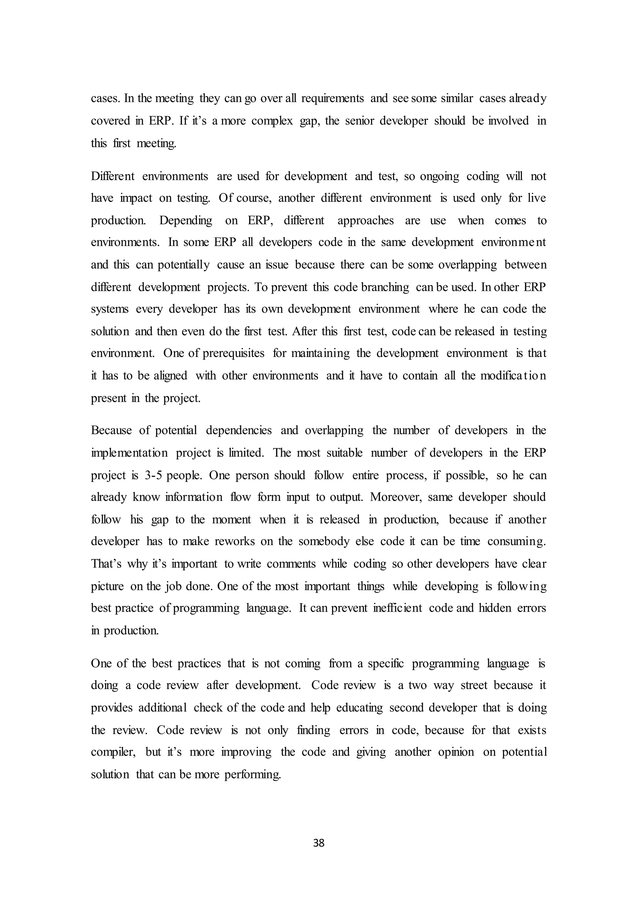 Erp implementation process and introduction to dynamics 365 | DOCX