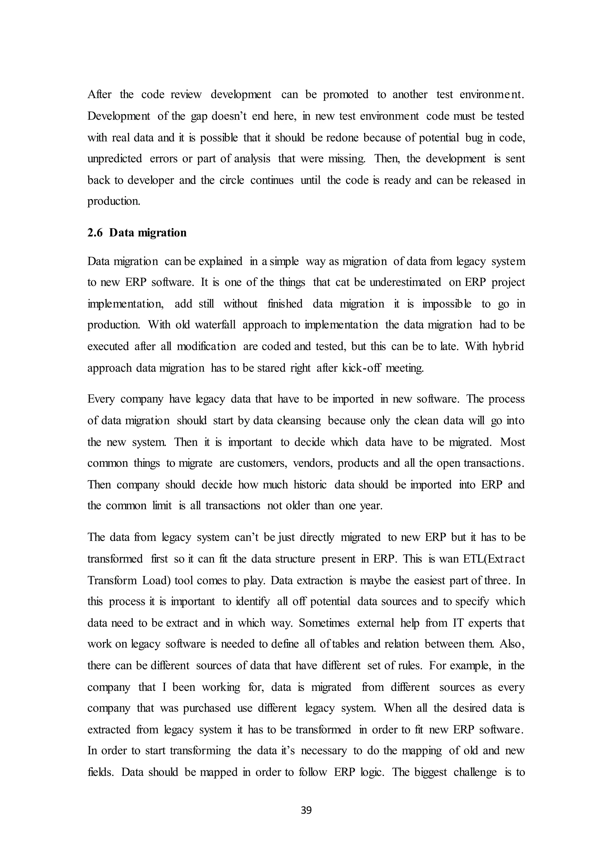 Erp implementation process and introduction to dynamics 365 | DOCX