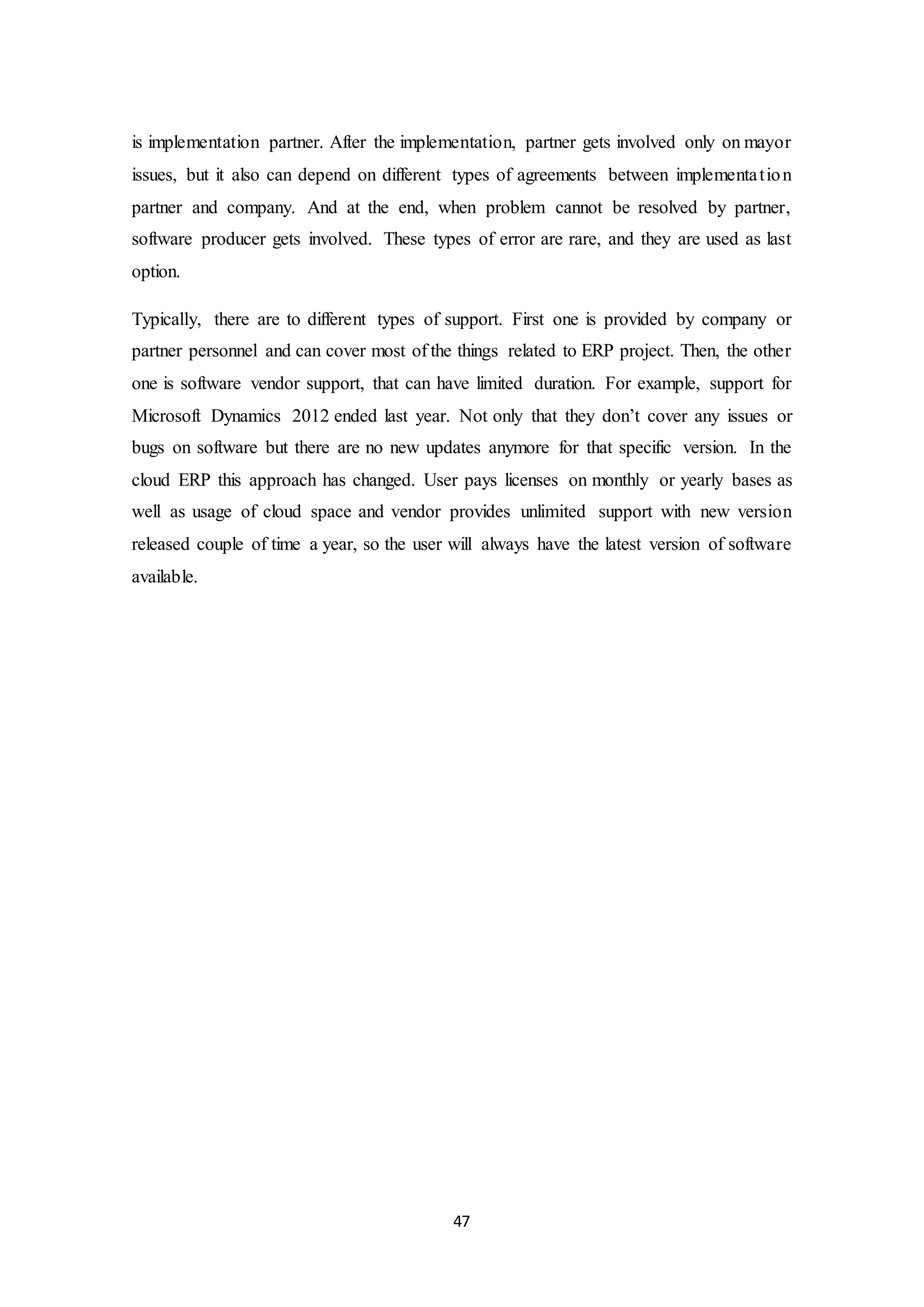 Erp implementation process and introduction to dynamics 365 | DOCX