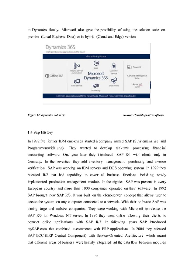 Erp implementation process and introduction to dynamics 365 | DOCX