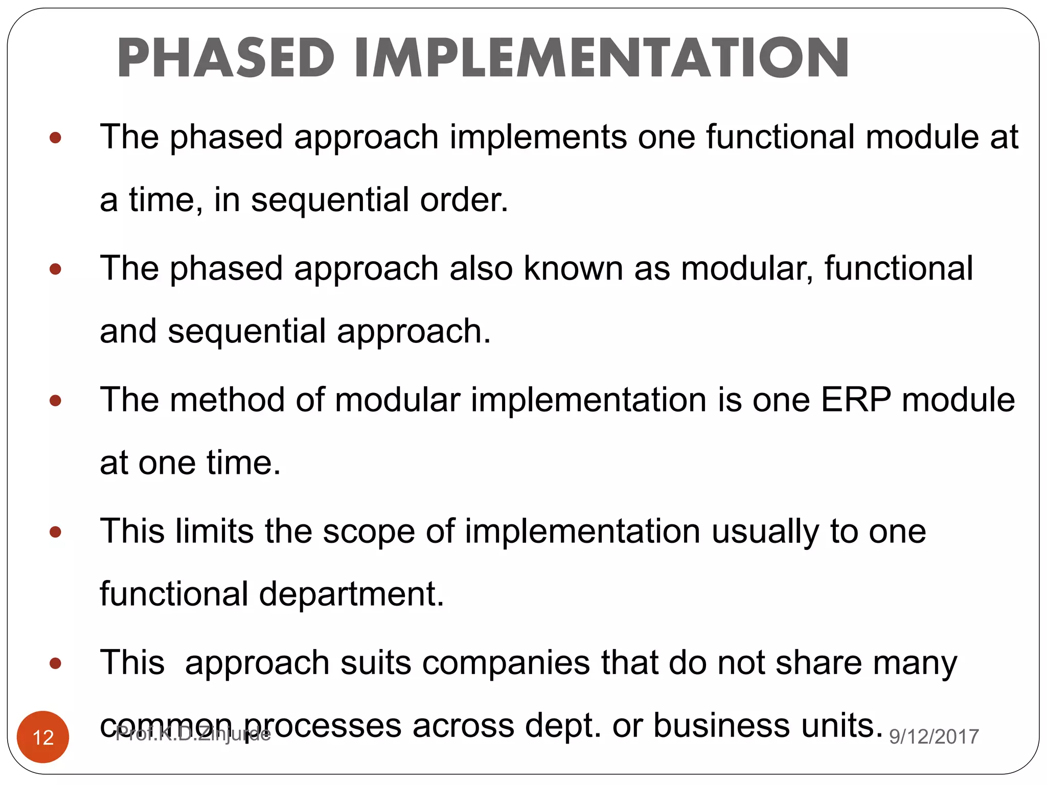 Erp implementation transition strategies | PPTX
