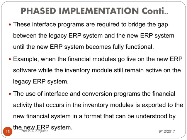 Erp implementation transition strategies | PPTX | Computing | Technology & Computing