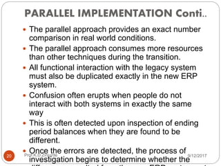 Erp implementation transition strategies | PPTX