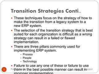 Erp implementation transition strategies | PPTX