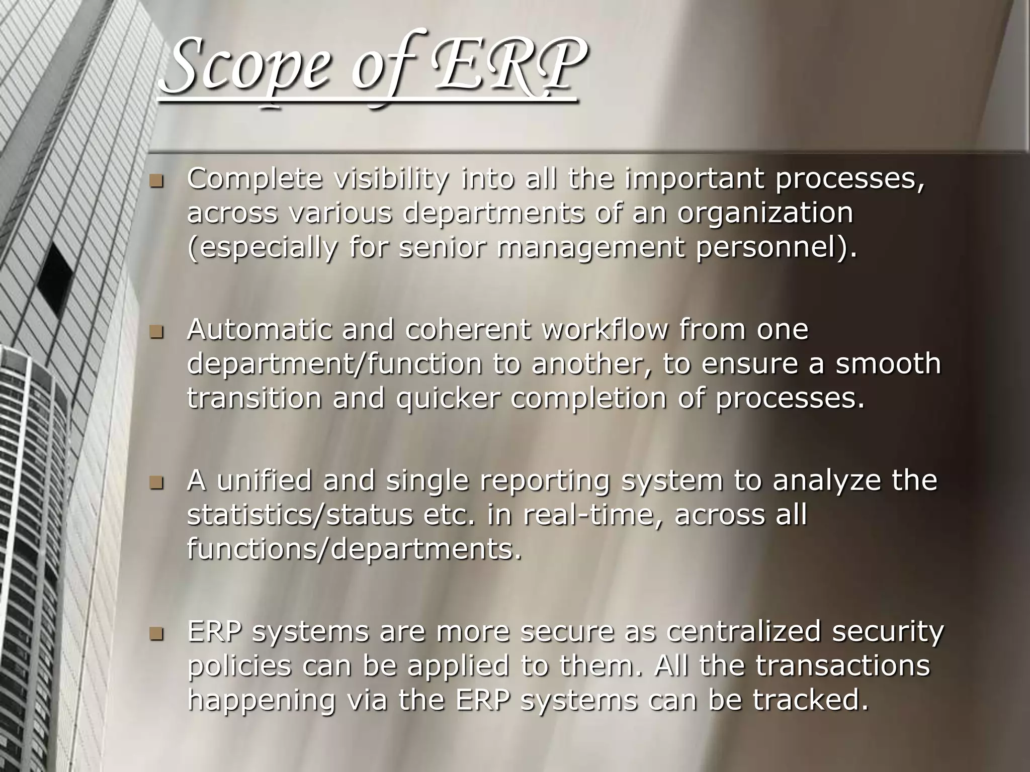 Enterprise Resource Planning | PPTX