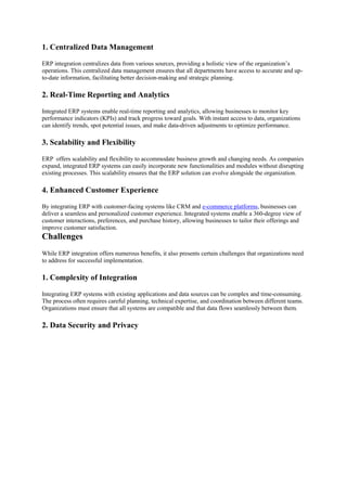ERP Integration: Unlocking Business Efficiency and Growth | PDF