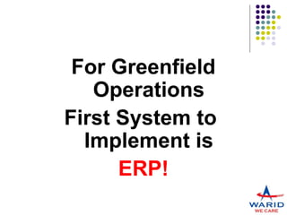 ERP In Telecom Industry | PPT