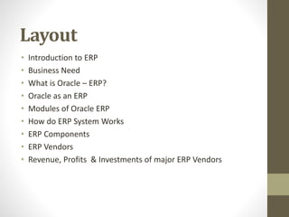 Oracle ERP Introduction | PPTX