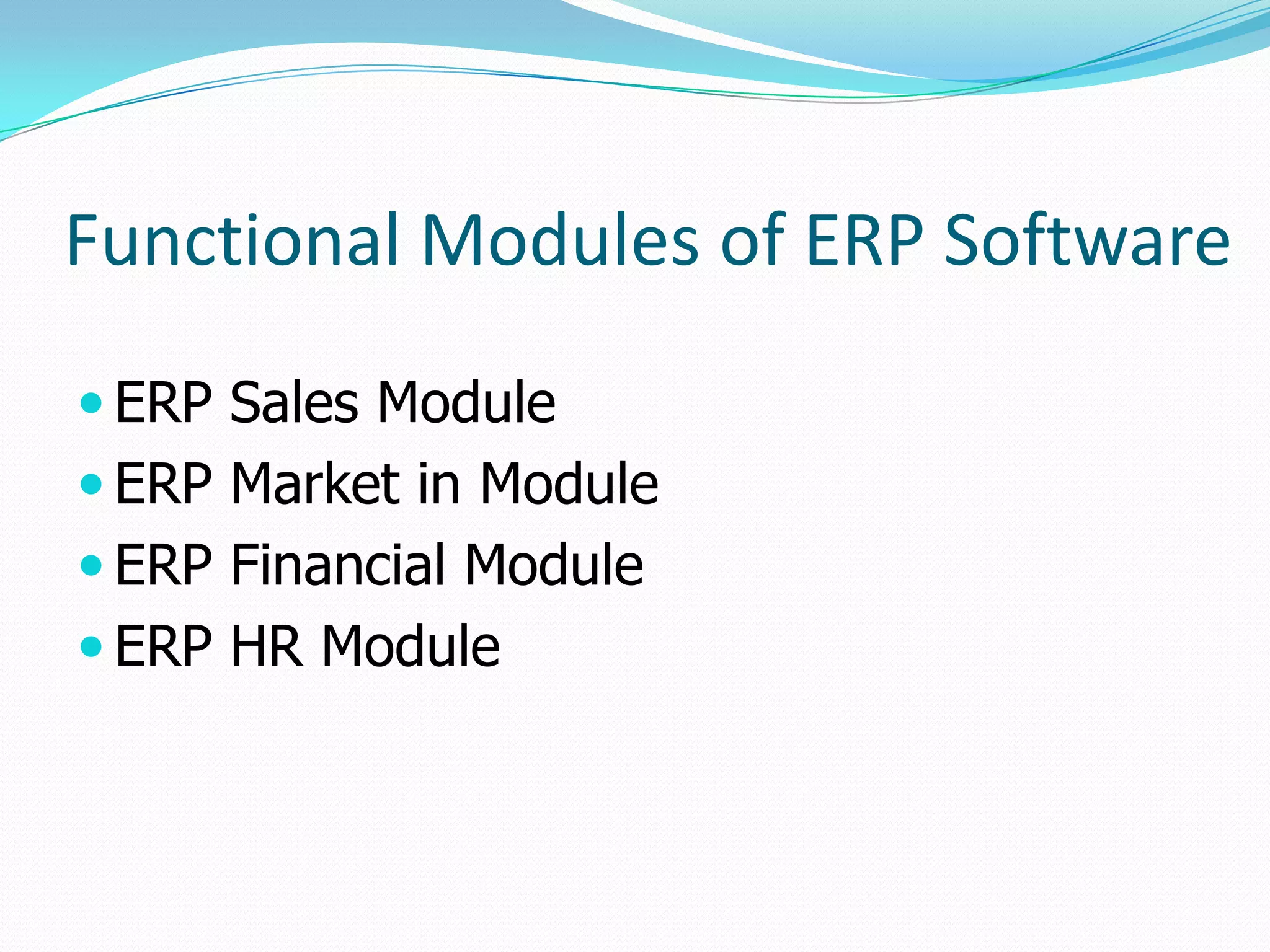 Erp & inventory control module | PPTX