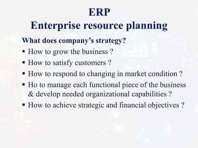 ERP IT management systems | PPT