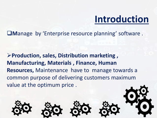 ERP IT management systems | PPT