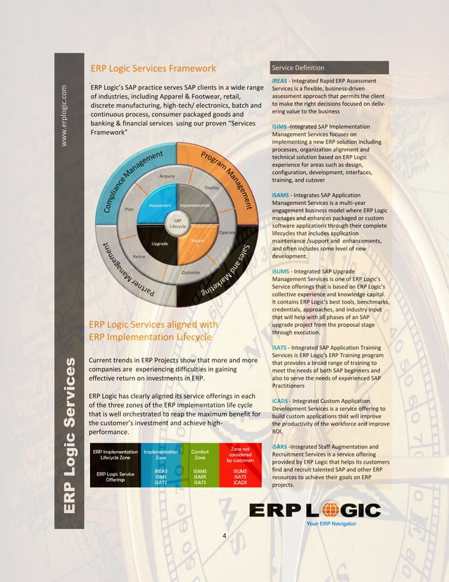 Erp Logic Corporate Brochure | PDF
