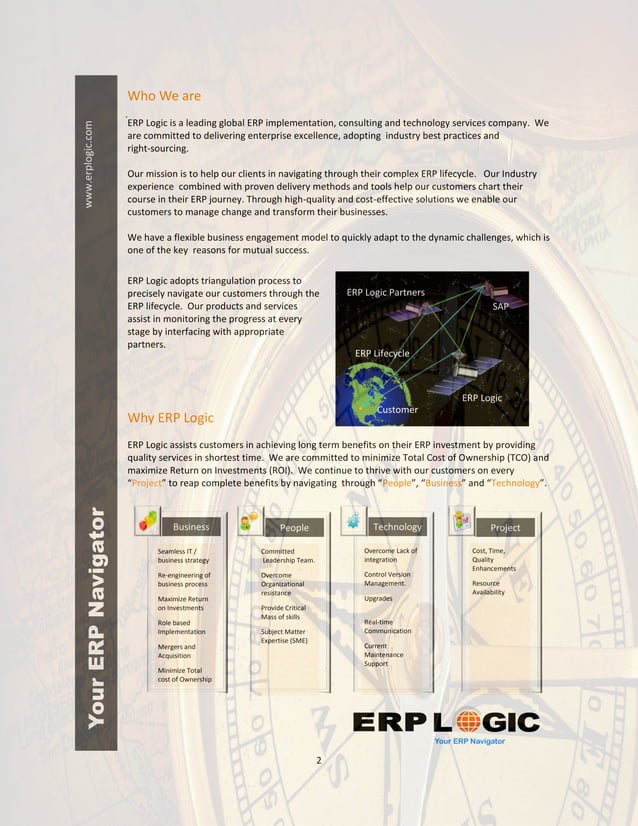 ERP Logic Corporate Brochure | PDF | Cloud Computing | Internet