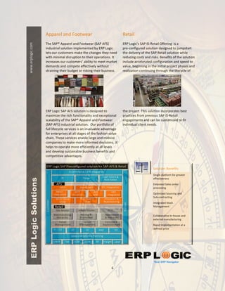 ERP Logic Corporate Brochure | PDF | Cloud Computing | Internet