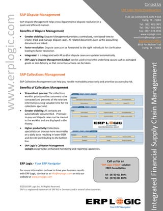 Erp Logic I Fscm Brochure | PDF