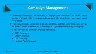 Marketing module in ERP | PPTX